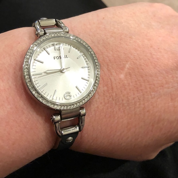 Fossil | Accessories | Beautiful Fossil Watch Diamond Face | Poshmark